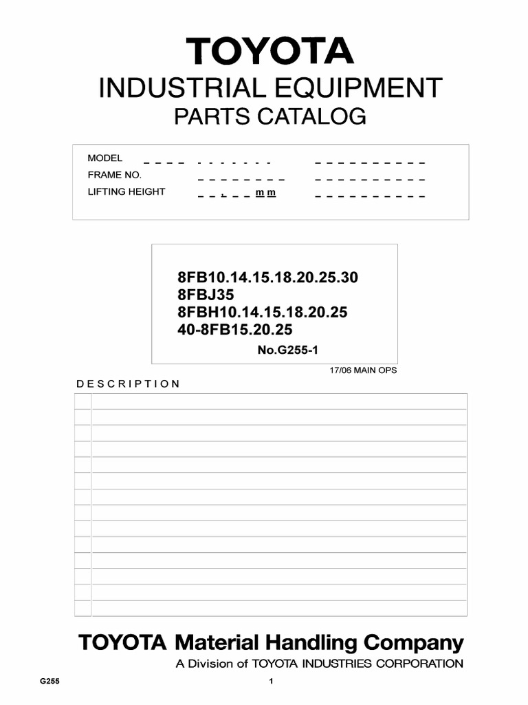 (부품,도요타) 8FB 17.6 | PDF