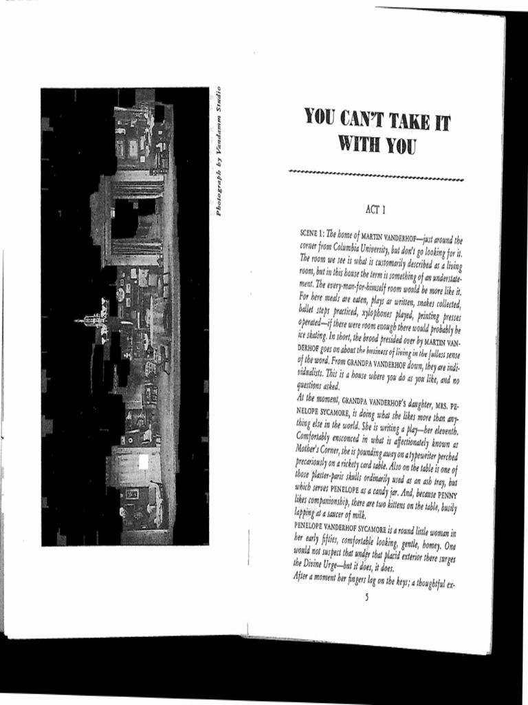 You Can't Take It With You Script | PDF