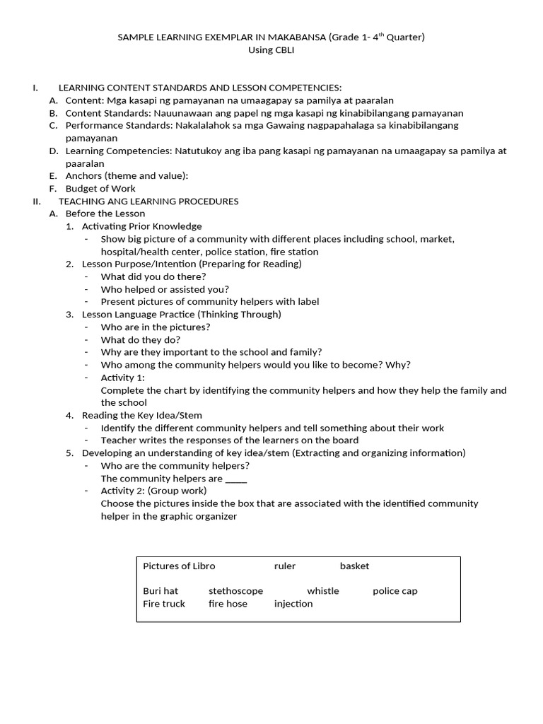 Community Helpers Learning Activities | PDF | Cognitive Science | Behavior Modification