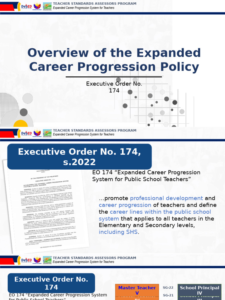 Session 1 Overview of The Expanded Career Progression System July11 | PDF | Teachers ...
