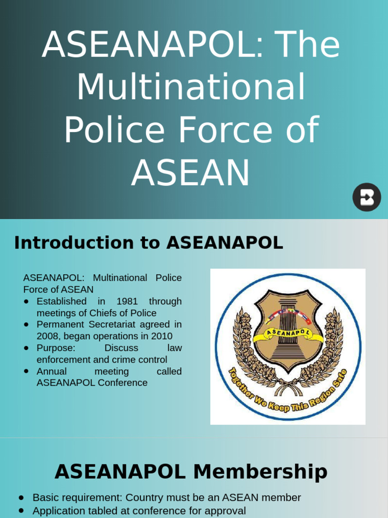 Overview of ASEANAPOL Structure and Goals | PDF | Transnational ...