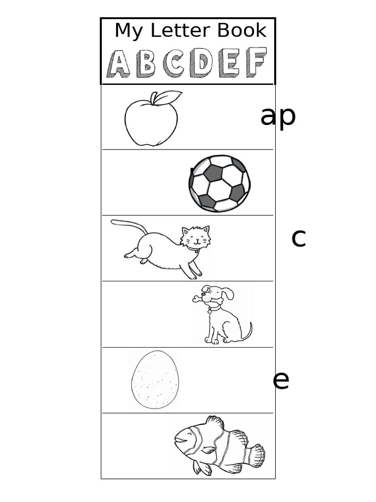 My Letter Book A-F | PDF
