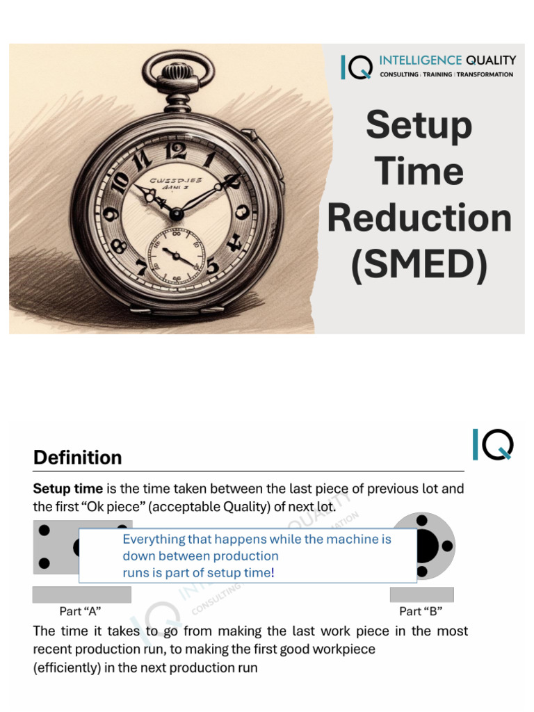 Setup Time Reduction | PDF
