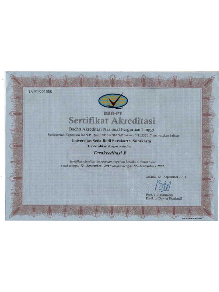 Akred Kampus & Profesi Apoteker | PDF