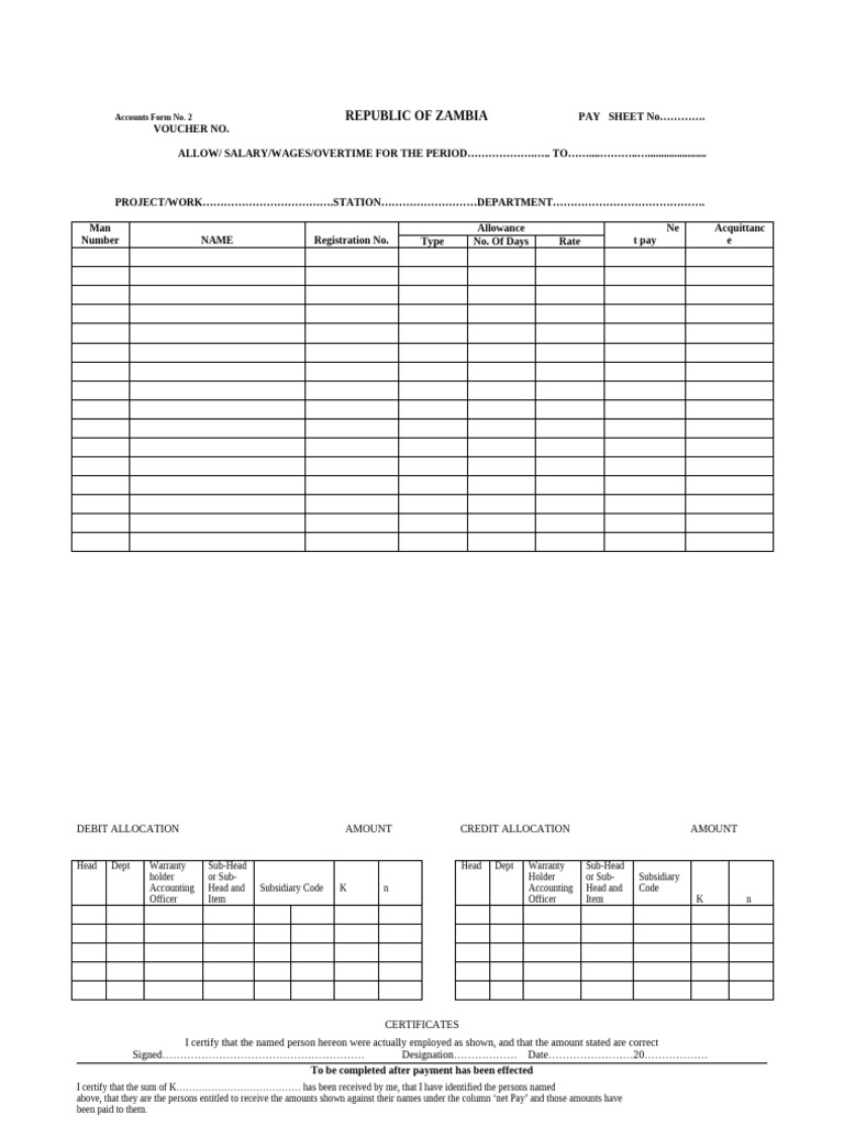 Aquital Sheet Accounts Form No.2 | PDF | Payments | Economies