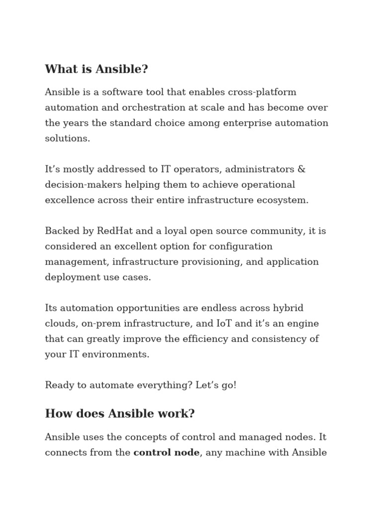 Ansible | PDF | Computing | Software Engineering