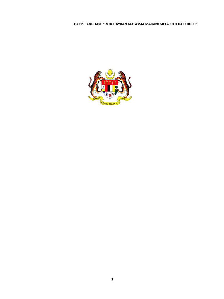 Panduan Penggunaan Logo Malaysia Madani | PDF