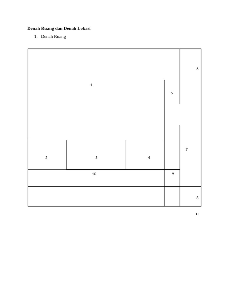 Denah Ruang Dan Denah Lokasi | PDF