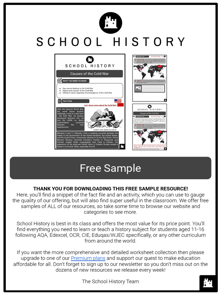 Cold War Causes: Free Classroom Resource | PDF | Soviet Union | World ...