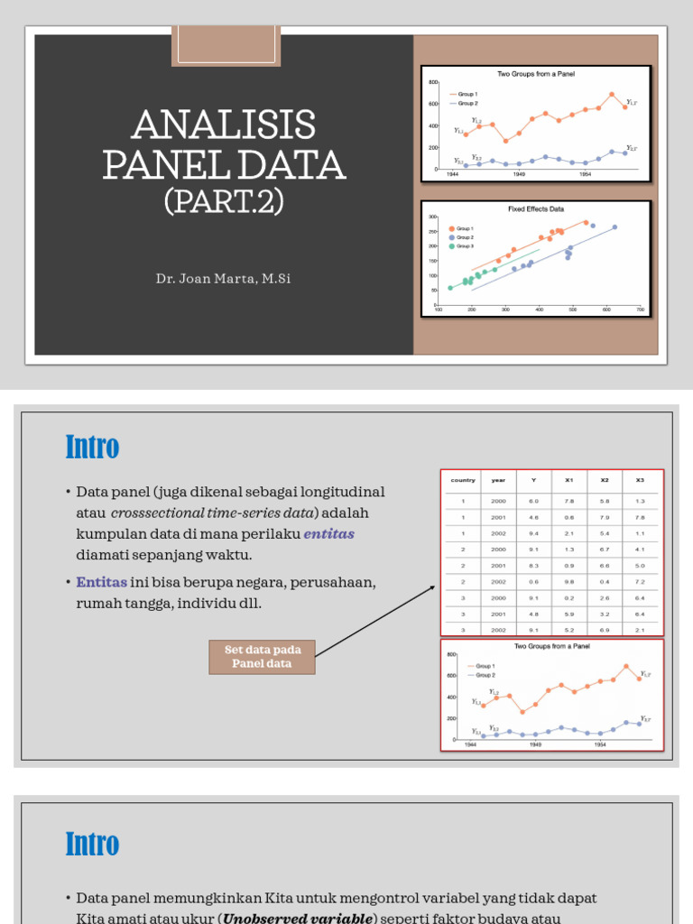 Materi_Analisis Panel Data_part2 (Tahapan Analisis)n | PDF