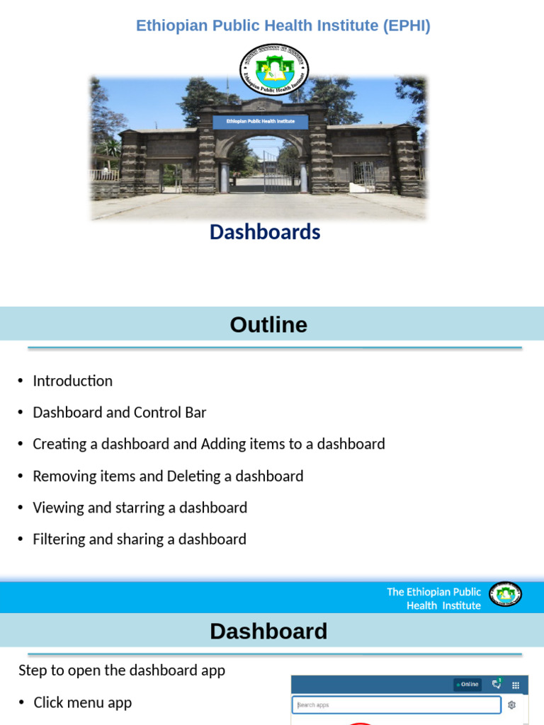 EPHI Dashboard User Guide | PDF | System Software | Software