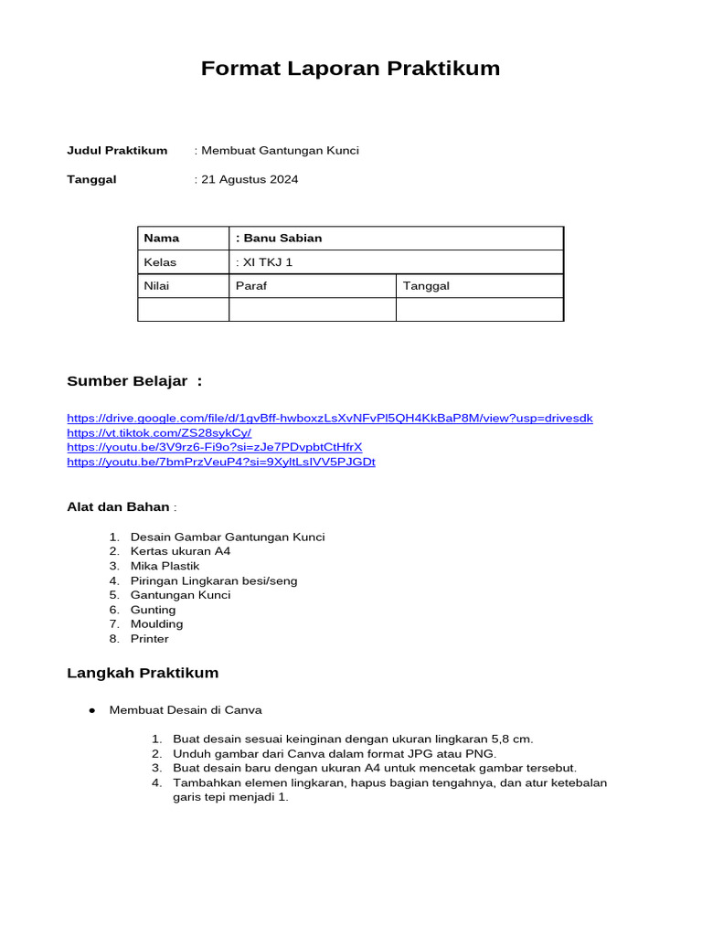 Laporan Praktikum Banu Sabian | PDF