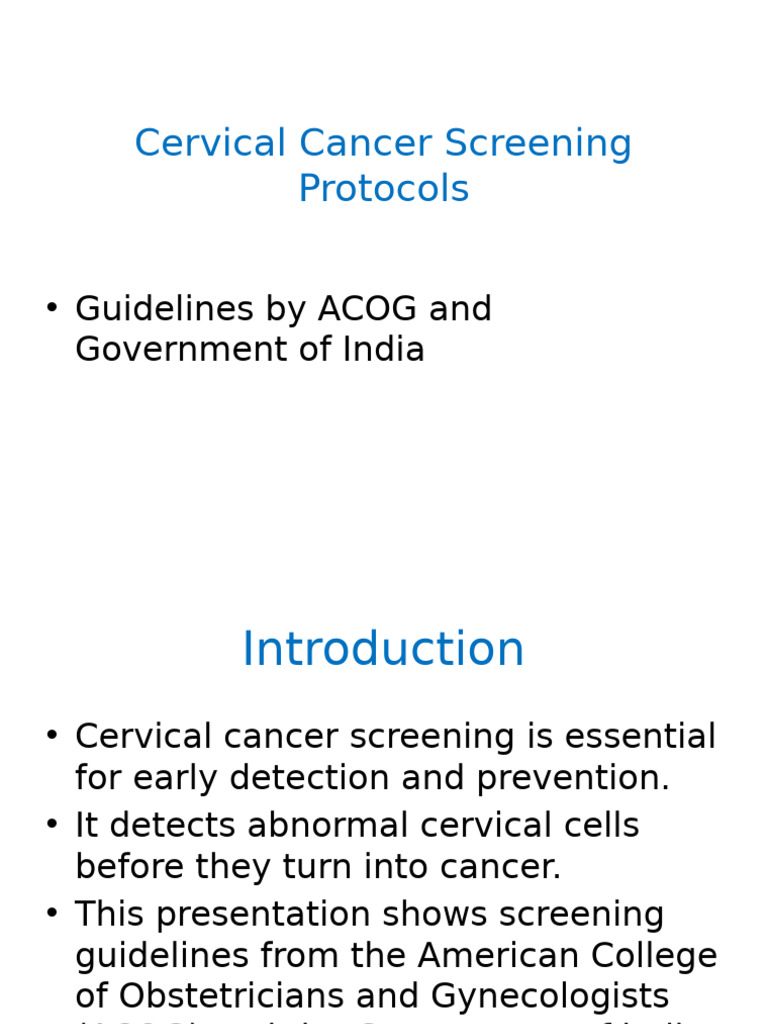 Merged Cervical Cancer Screening | PDF