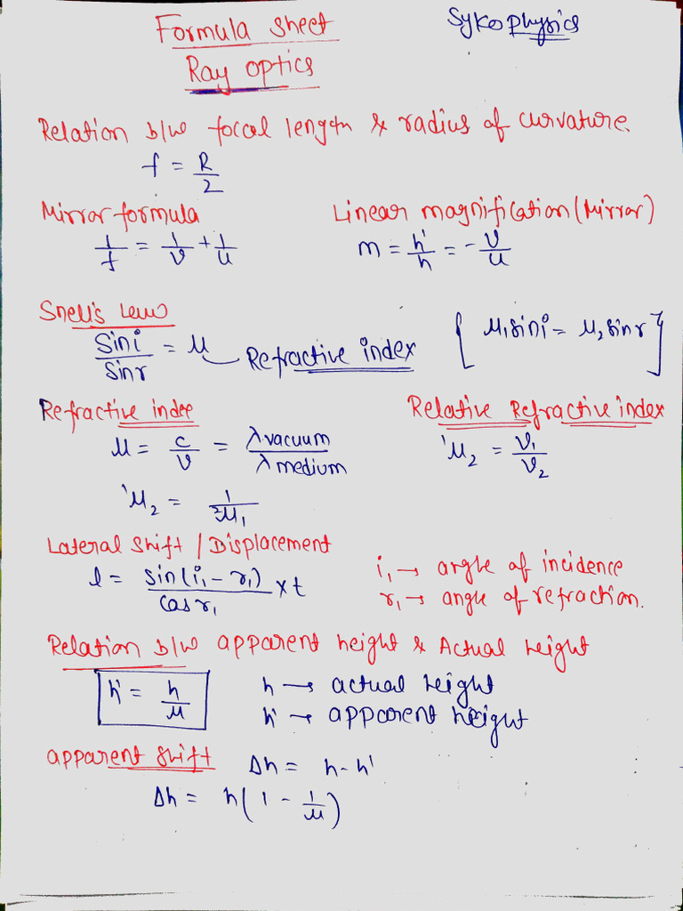 Chapter 1 2 and 9 Physics Class 12 All Formulas | PDF