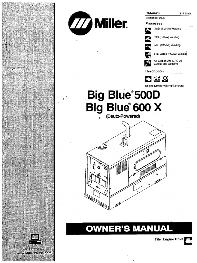 Big Blue 500 - 600 X - Manual Book | PDF