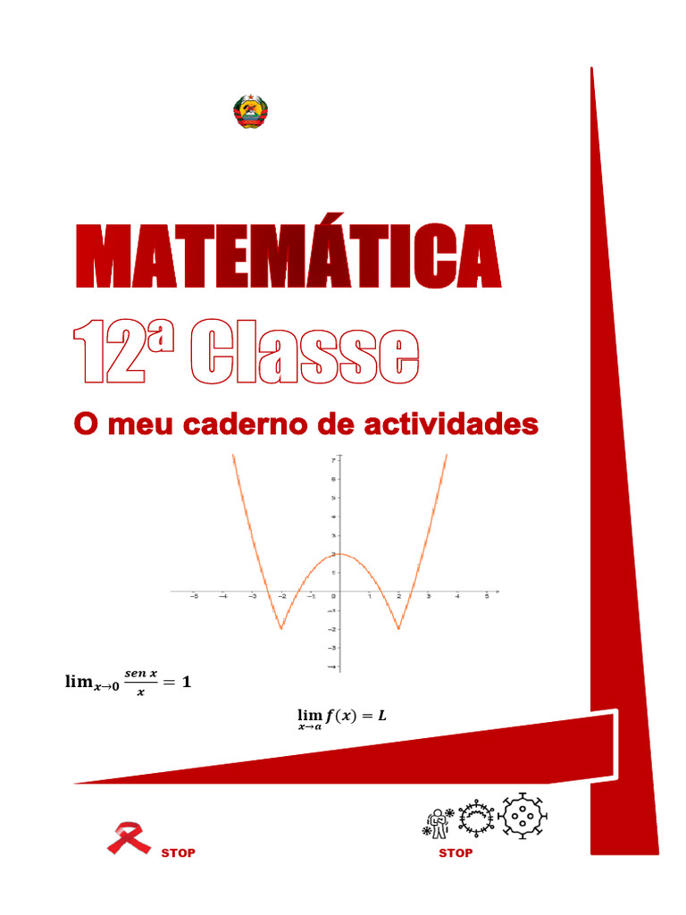 Caderno de Matemática 12ª Classe | PDF | Função (Matemática) | Equações
