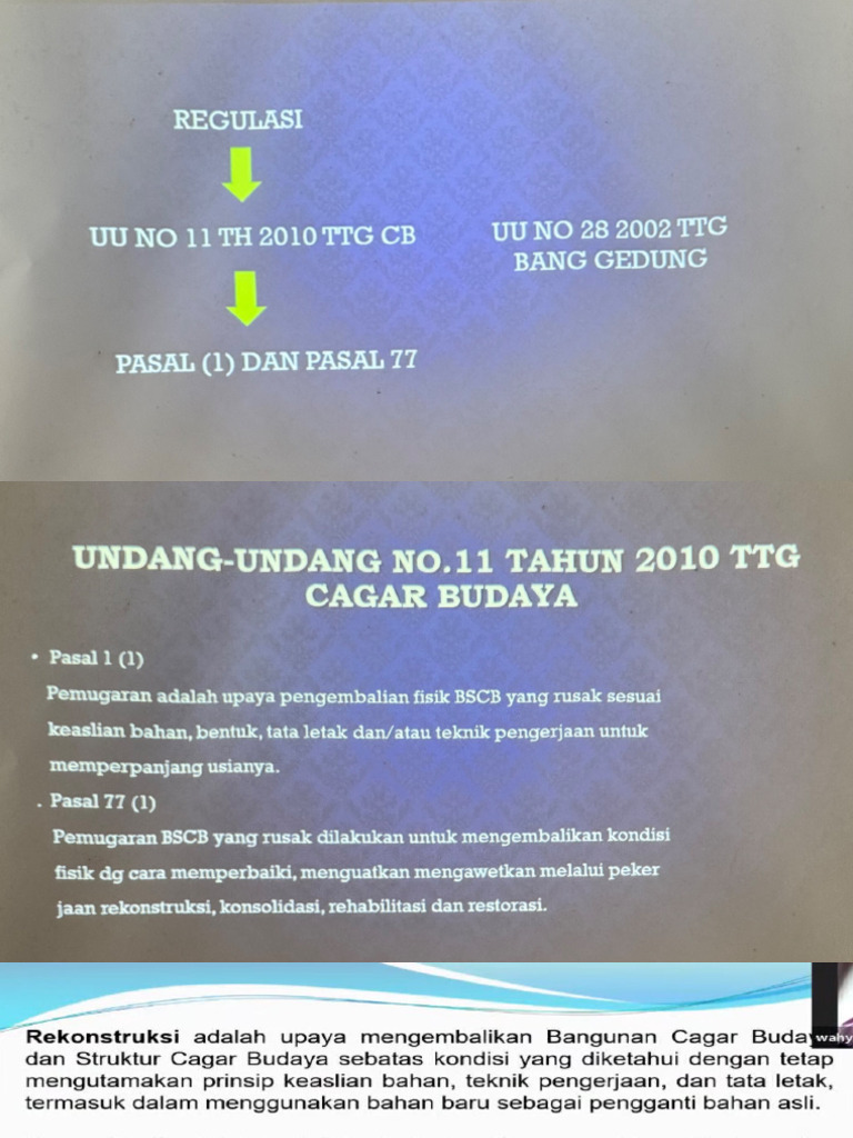 Presentasi Pemugaran Cagar Budaya | PDF