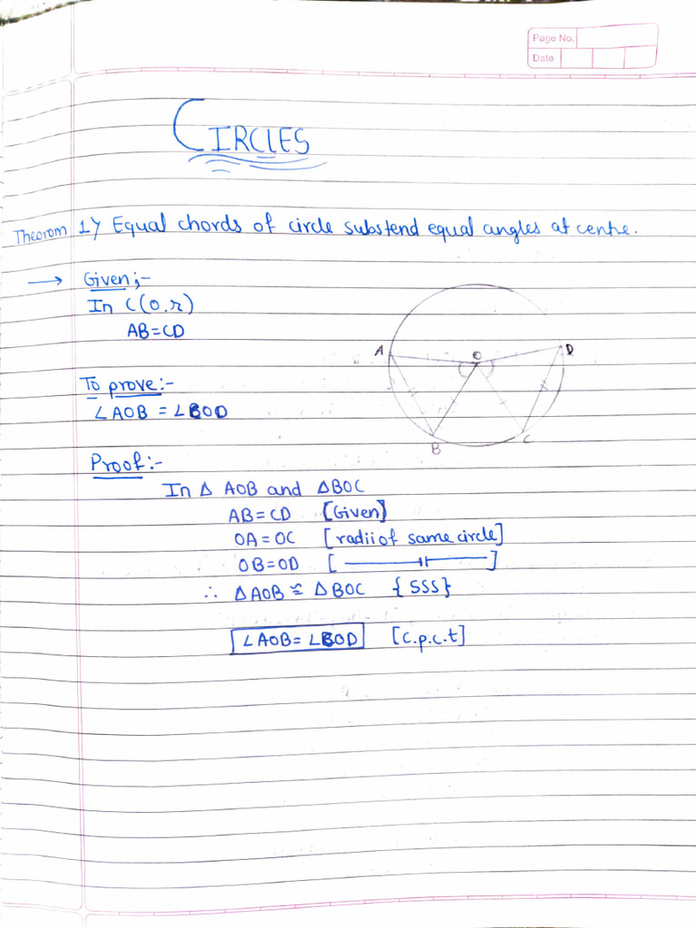 Circle Theorems and Chord Properties | PDF | Elementary Geometry ...