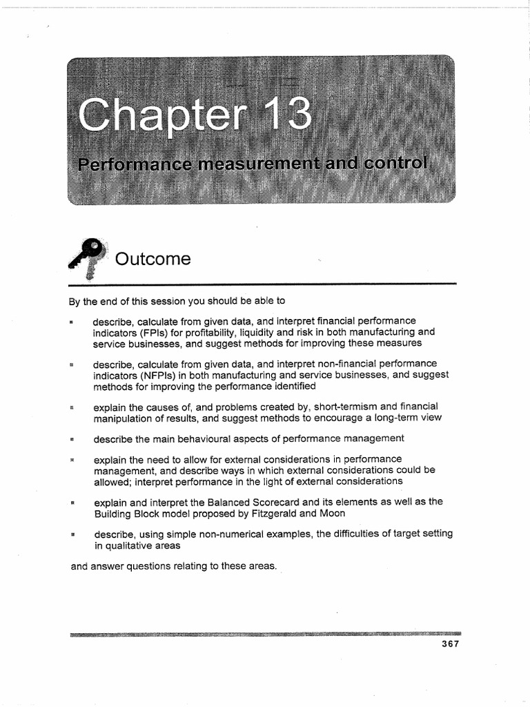 CHPT 6 Perf Analysis in Private Sector Notes | PDF