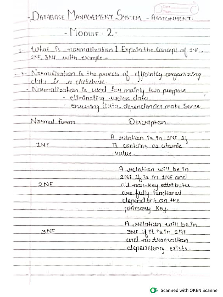 Dbms Assignment Module 2 | PDF