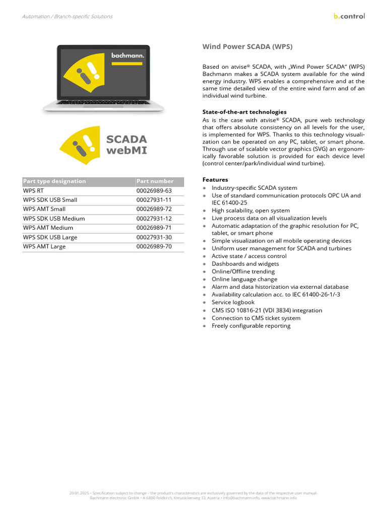 Wind Power SCADA System Overview | PDF | Scada | Databases