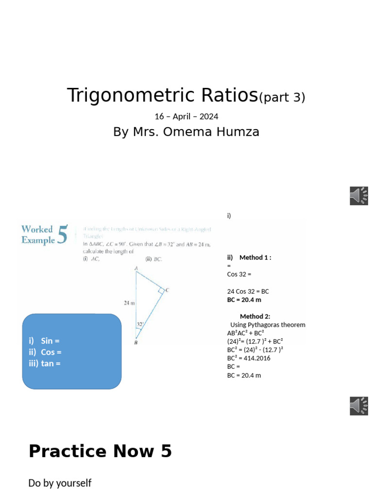 Trigonometric Ratios (Part 3) | PDF