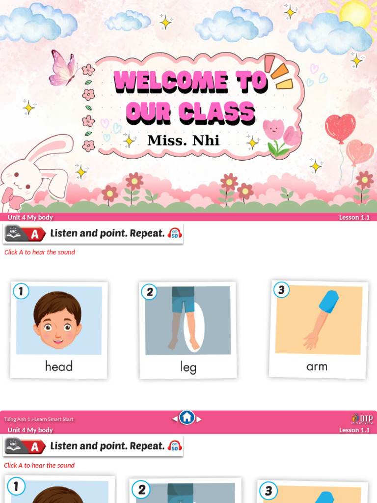 Unit 4 My Body - Lesson 1.1 - Page 26 | PDF