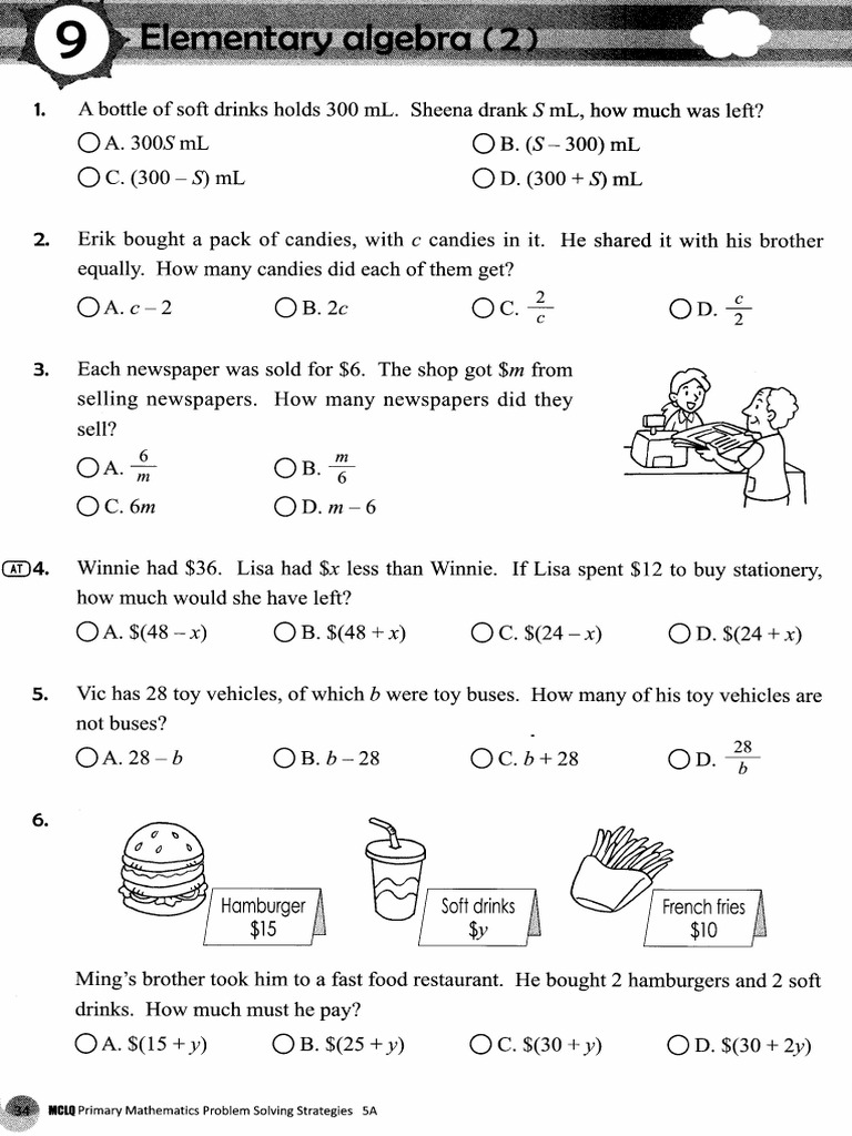 09 Elementary Algebra | PDF