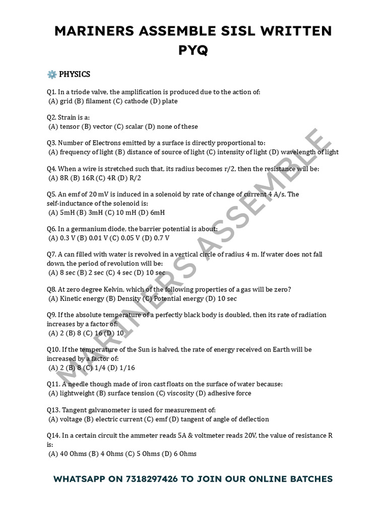 Sisl DNS Written Pyq | PDF | Acid | Area