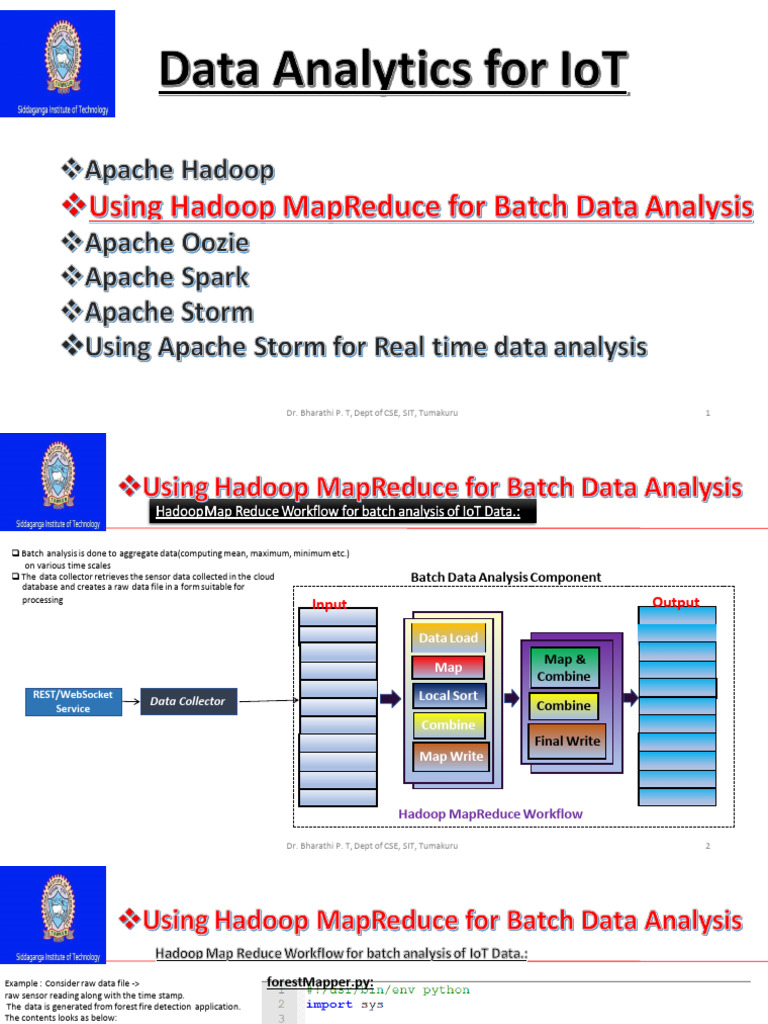 Unit4 4.2 DataAnalytics ApacheHadoop BatchDataAnalysis IoT | PDF | Apache Hadoop | Map Reduce