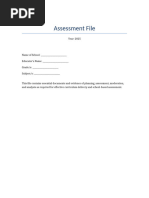 Pre-Assessment Moderation Tool Guide | PDF | Cognition