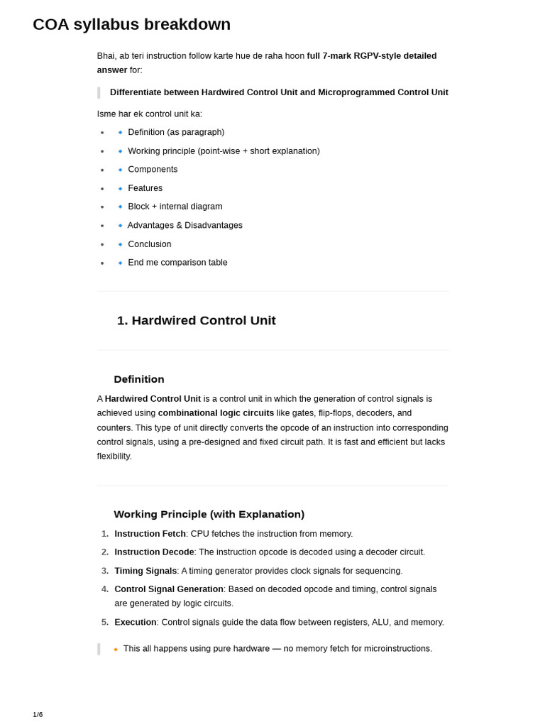 Microprogrammed Control Unit Overview | PDF | Computer Architecture ...