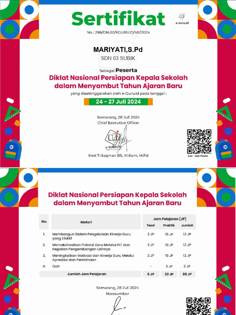 SERTIFIKAT PPDP | PDF