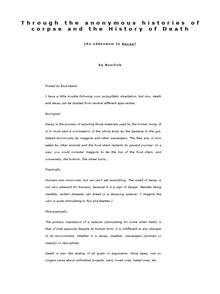 Negarestani-Through The Anonymous Histories of Corpse and The History ...