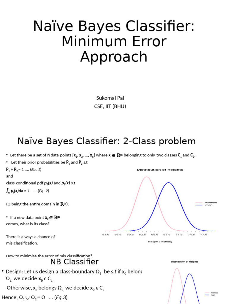 Naïve Bayes Classifier | PDF | Probability And Statistics | Statistical Theory