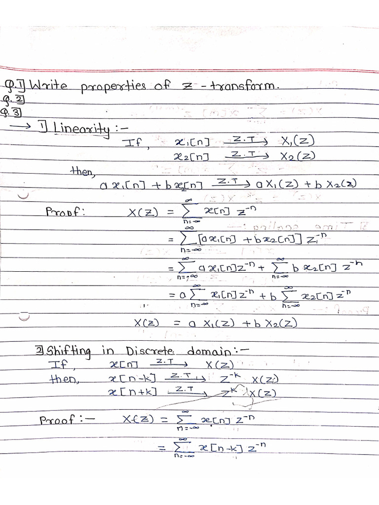 Z-Transform QB Ans | PDF