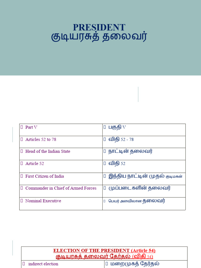 President | PDF