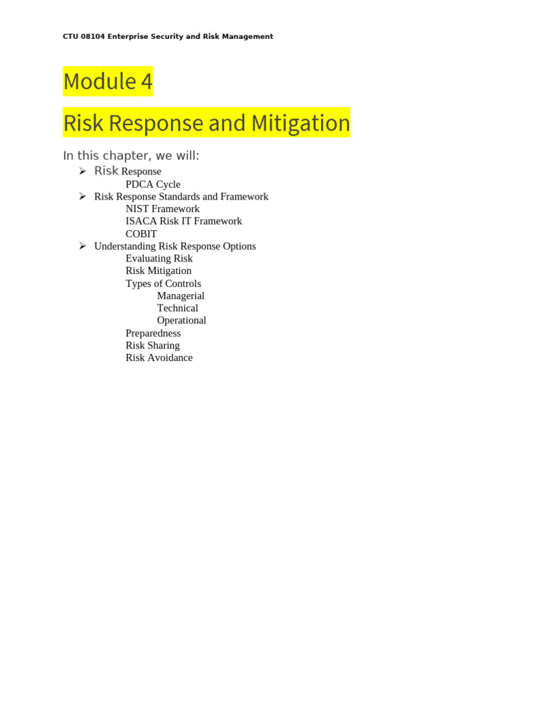 Risk Response Strategies Overview | PDF | Risk | Risk Management