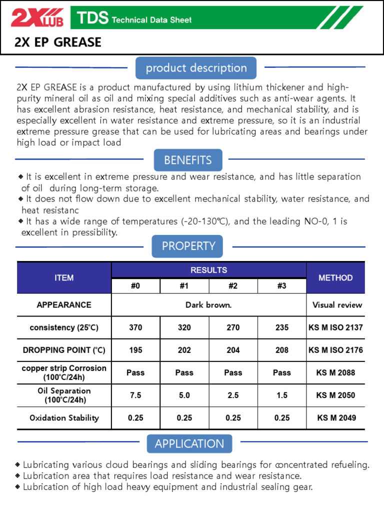 Tds 2x Ep Grease (Bwi) | PDF