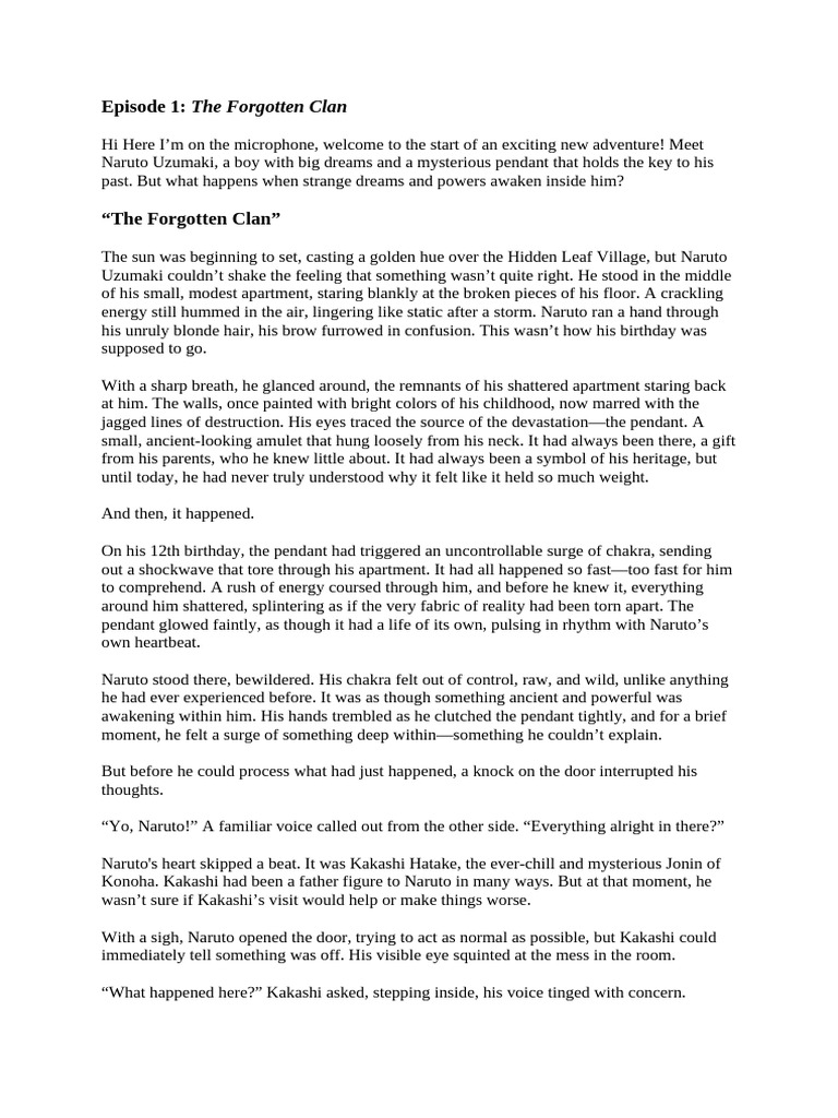 Episode 1.0 | PDF