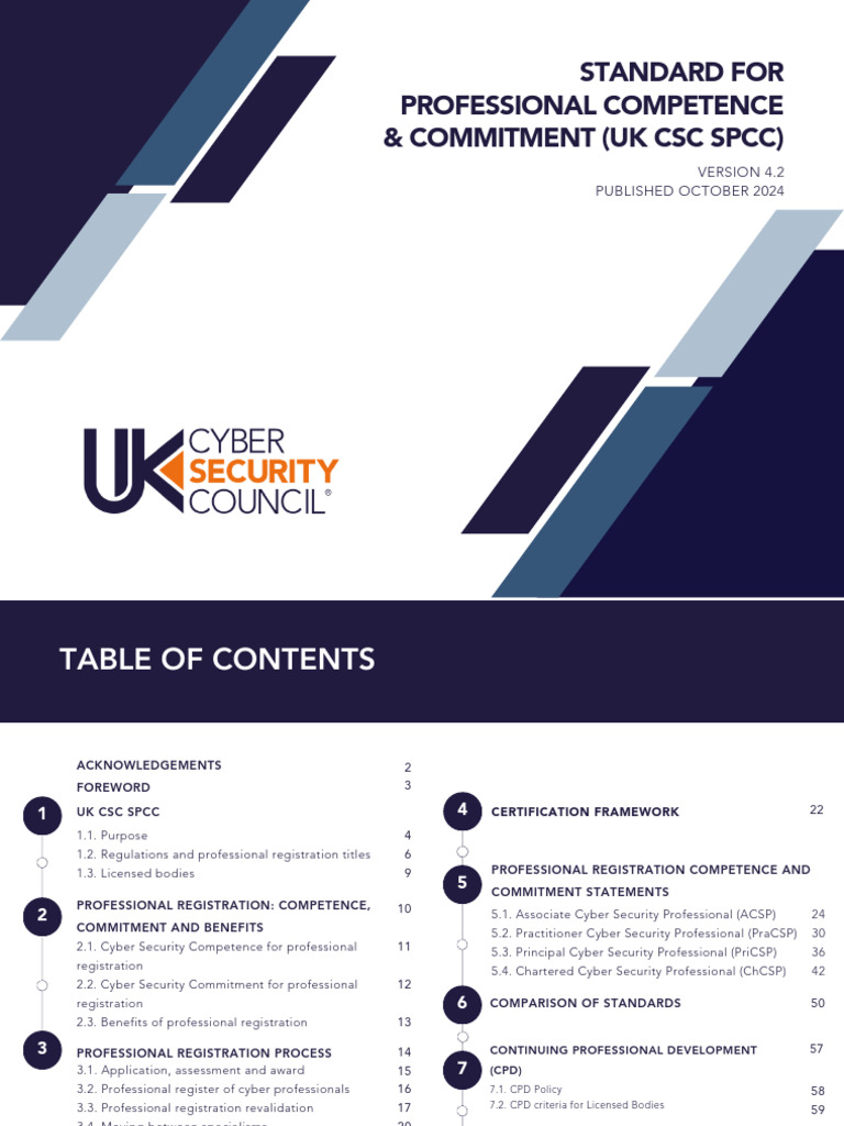 (STEP 2) Standard For Professional Competence & Commitment (UK CSC SPCC ...