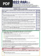 ParQ Plus 2024 PDF | PDF | Asthma | Diseases And Disorders