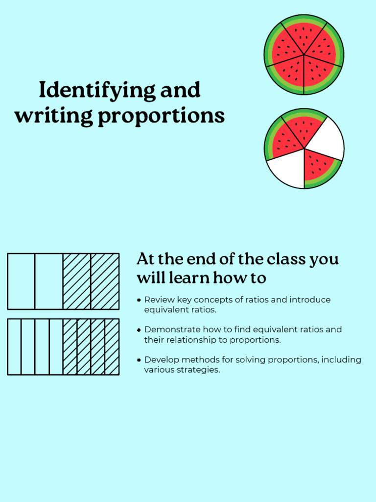 Ratios For Quantities and Measurements Education Presentation in Blue ...