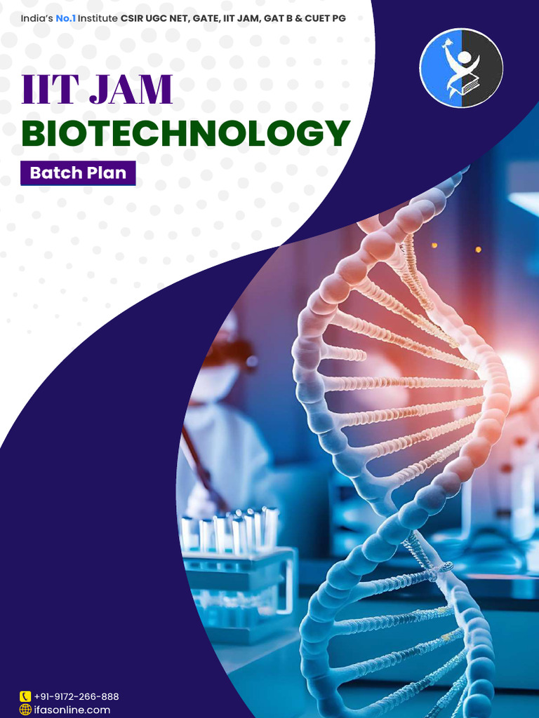 IIT JAM Biotechnology Study Guide | PDF | Cell (Biology) | Biology