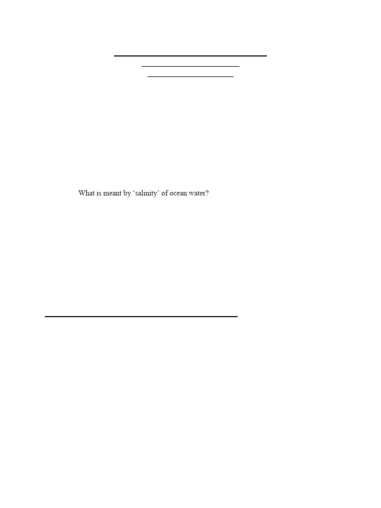 Hydrosphere Practice Worksheet | PDF