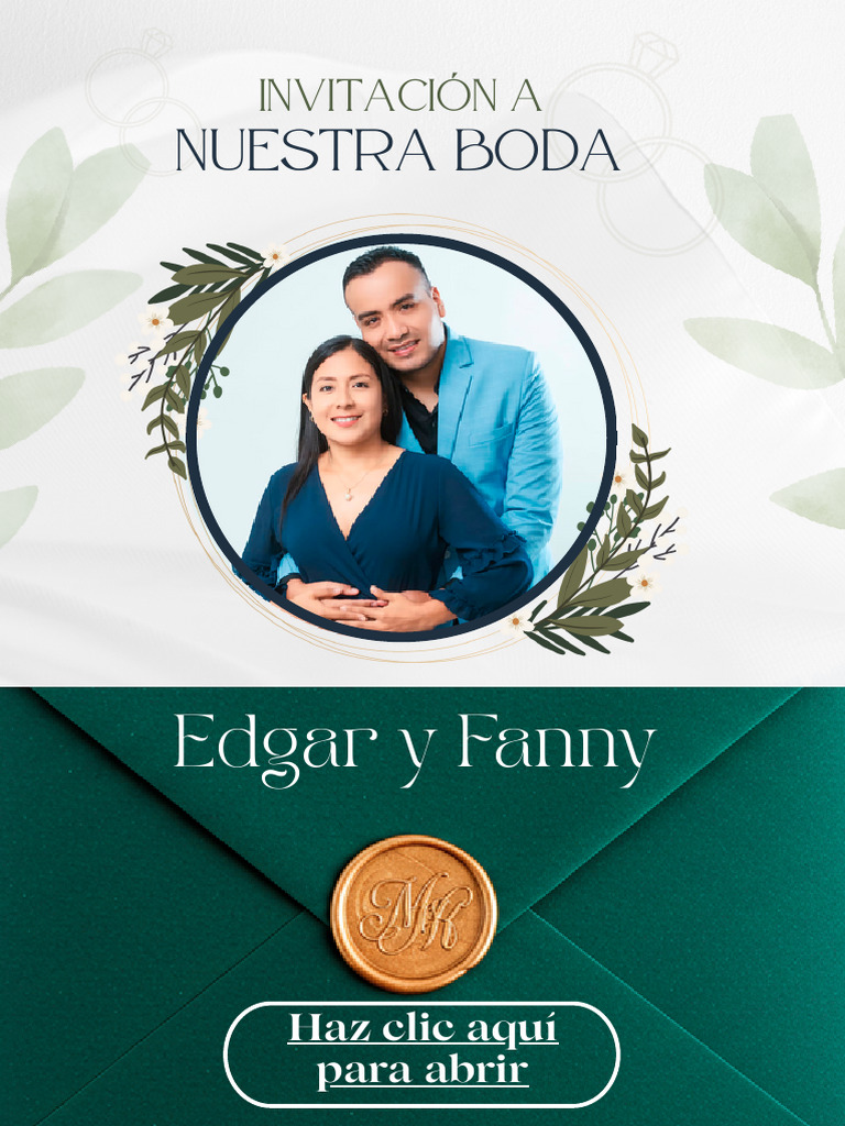 Invitación Boda Edgar y Fanny | PDF