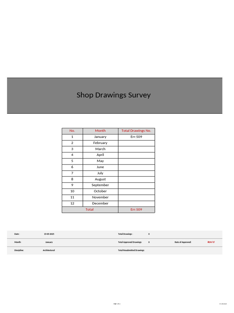 Drawings Numbers Report | PDF