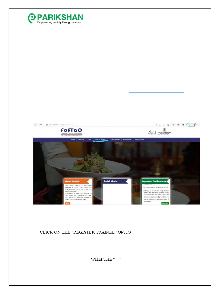 FoSTaC Registration Guidelines | PDF