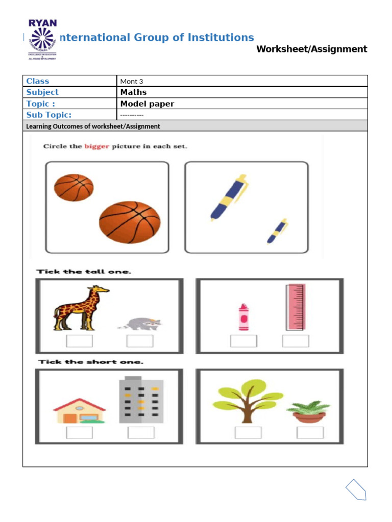 Maths Model Paper | PDF
