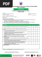 Teacher III Applicant Observation Rating Sheet | PDF | Teachers ...